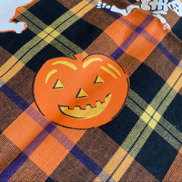 Dining | Vintage Style Halloween Tablecloth Plaid Ghost | Poshmark